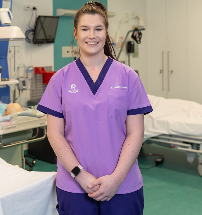MIDWIFERY SCRUB TOP UNISEX – The Shop - The University of Newcastle